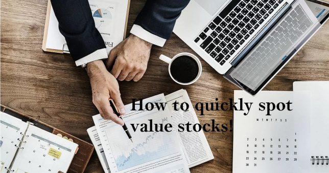 Here is how you can quickly spot value stocks