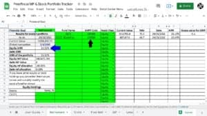 Track your mutual fund and stock investments with this Google Sheet!