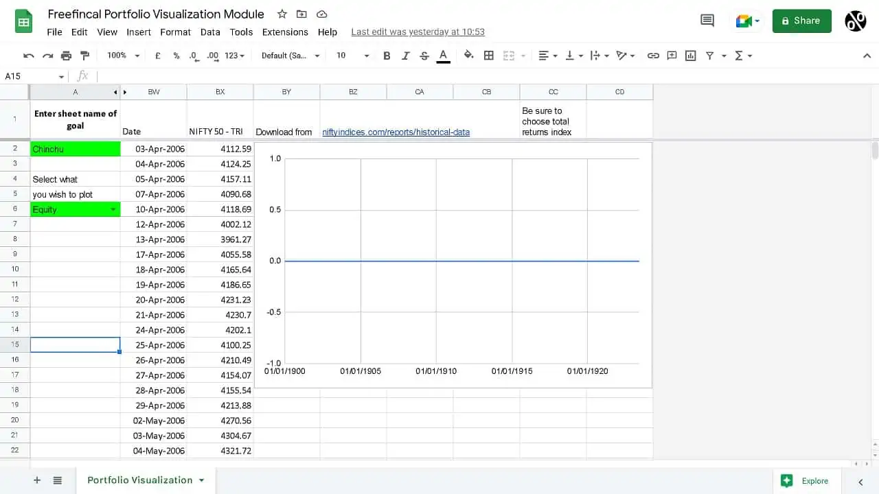 Plot the growth of your mutual fund portfolio with this Google Sheet!