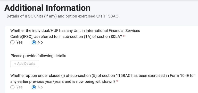 Who should submit Form 10-IE before filing ITR for AY 2023-2024?